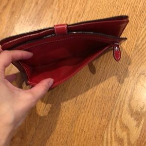 Lodis | Bags | Lodis Red Leather Full Length Bifold Wallet | Poshmark